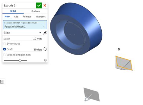 How To Create An Extrusion With Angled Walls Onshape