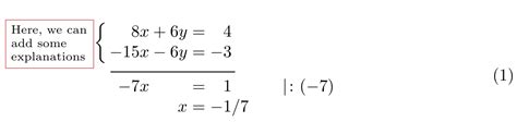 Math Mode How To Get Curly Brace Alignment And Separator Line In The
