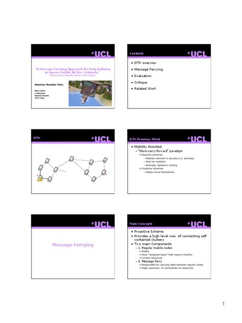 Dtn Overview Message Ferrying Evaluation Critique Related Work Pdf Wireless Ad Hoc