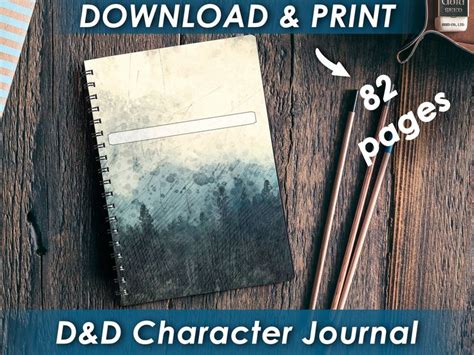 Printable Dnd Character Journal E Dnd Character Sheet Dnd E Spellbook