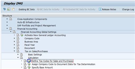 SAP FI Maintain Tax Codes For Sales And Purchases