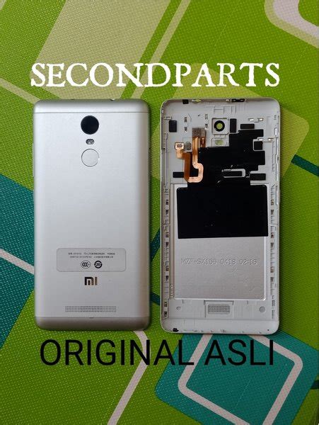 Jual ORIGINAL ASLI BACKDOOR CASING BELAKANG TUTUP BATERAI HOUSING FOR XIAOMI REDMI NOTE