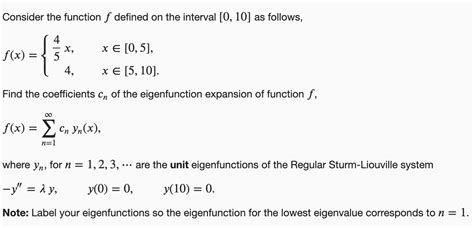 Solved Consider The Function F Defined On The Interval Chegg