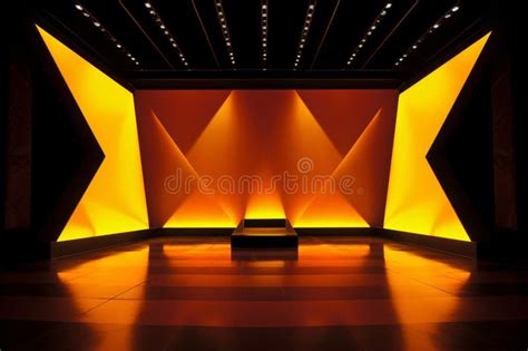 Stage Light Background With Spotlight Illuminated Stage Ballet