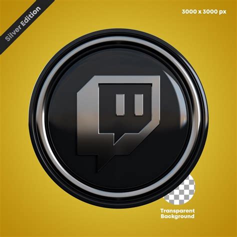 Premium Psd Social Media Twitch 3d Icon