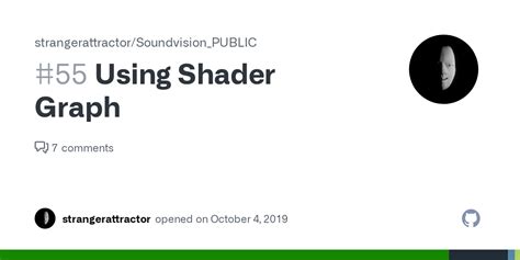 Using Shader Graph Issue Strangerattractor Soundvision PUBLIC GitHub
