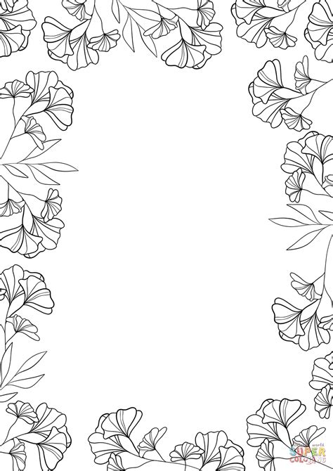 Flower Frame Coloring Pages Coloring My Xxx Hot Girl
