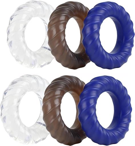 6pcs Penis Ring Cock Ring Silicone Set Sex Toys Tightness