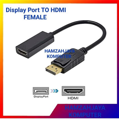 Promo Dp To Hdmi Displayport Ke Hdmi Display Port To Hdmi Konverter