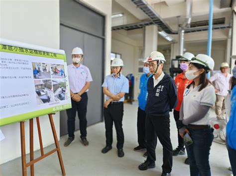 林副市長視察岡山潭底小抽水站機組更新工程 提升幅度超過16倍