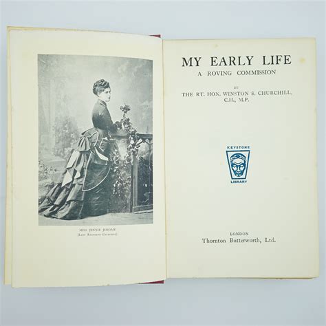 My Early Life A Roving Commission By Churchill Right Honourable