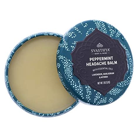 Svasthya Body And Mind Peppermint Headache Balm Instant And Lasting Sinus