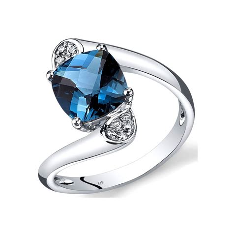 Cushion Cut London Blue Topaz Ring Temple And Grace Canada