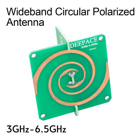 Deepace Wideband Circular Polarized Antenna Uwb 3 3ghz 6 5ghz Deepace