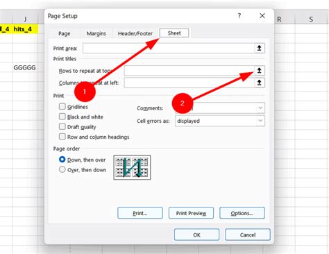 how to print the title row on every page in ms excel officebeginner