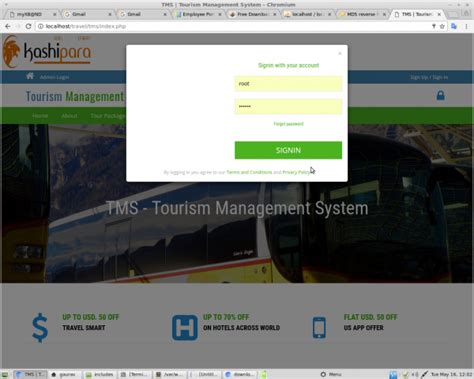 tours travel booking management system bootstrap project in php with