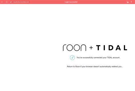 Unable To Connect Tidal Account To Roon Server Ref0lcfcm Early Access Roon Labs Community