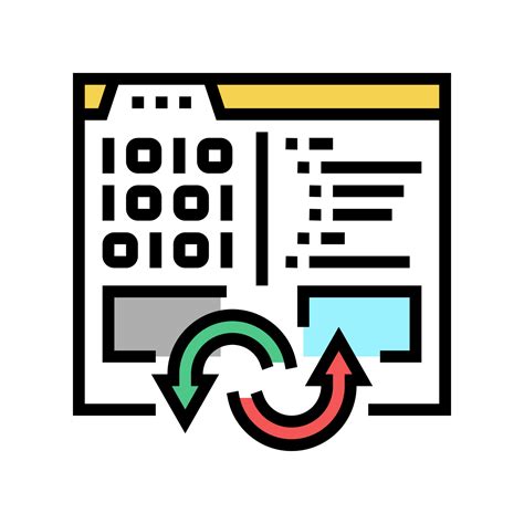 Program Code Converter Color Icon Vector Illustration 10391887 Vector
