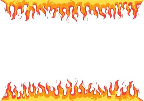Premium Vector Fire Frame Design