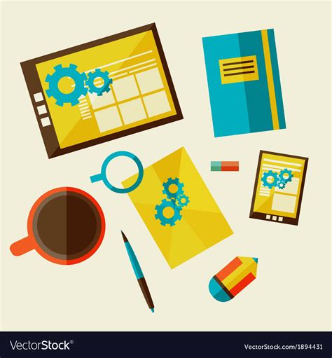 Web Design Development Workflow Royalty Free Vector Image