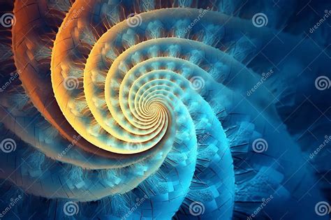 Fibonacci Spiral Background Ai Stock Image Image Of Abstract Online