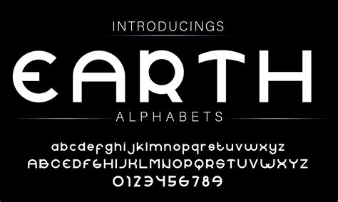 Sports Minimal Tech Font Letter Set Luxury Vector Typeface For Company