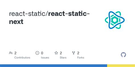 Github React Staticreact Static Next