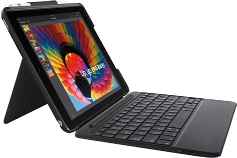 Logitech Slim Combo Case With Detachable Backlit Bluetooth Keyboard For Ipad Th Th Gen Uk