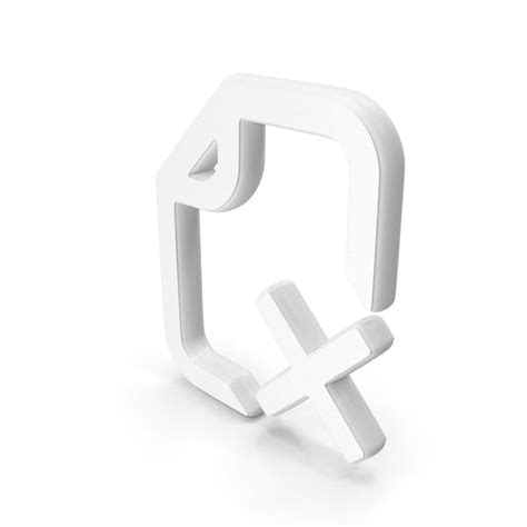 White Delete File Symbol 3d Envato Elements