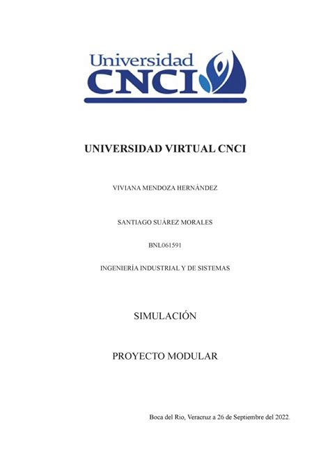 Simulación Proyecto Modular Universidad Virtual Cnci Viviana Mendoza