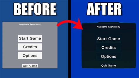 Making Your Menu Look Good In Unity YouTube
