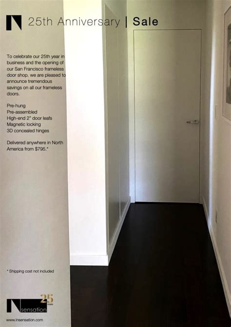 Frameless Doors Insensation Frameless Doors By Insensation® Frameless Doors Flush Doors