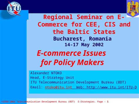 ppt ©1998 2002 telecommunication development bureau bdt e