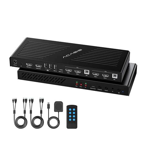 Acasis 4k 60hz Hdmi 2 Monitors 2 Computers Type C Kvm Switch
