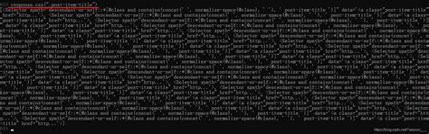 scrapy框架（3）：css选择器解析数据 scrapy css csdn博客