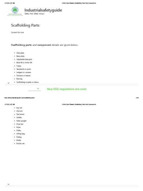 A Brief Idea Towards Scaffolding Parts And Components Pdf