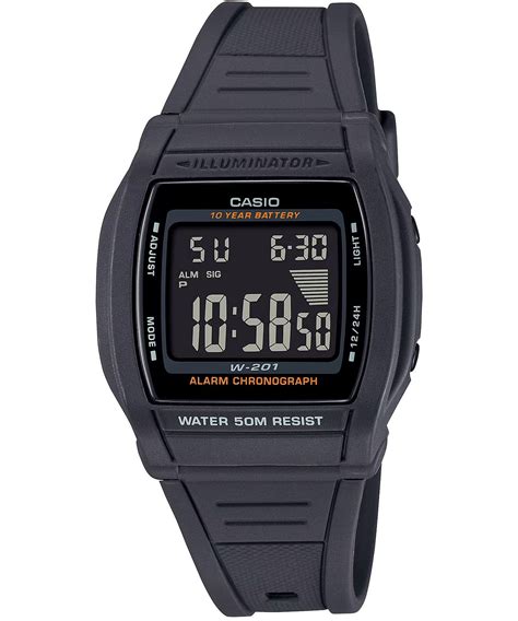 Casio W 201 1bveg Sport Watch •