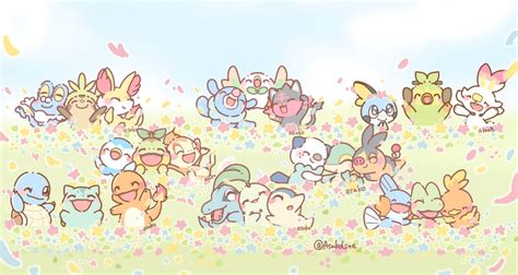 Piplup Bulbasaur Oshawott Scorbunny Snivy And 16 More Pokemon