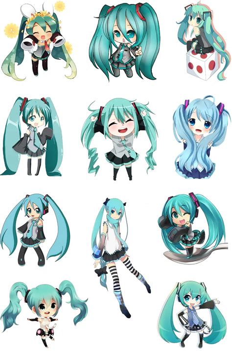 Hatsune Miku Sticker By Hideawaymelon Kawaii Stickers Anime