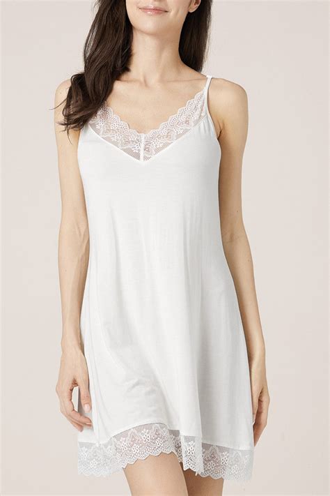 Sofia Modal Cotton Slip White