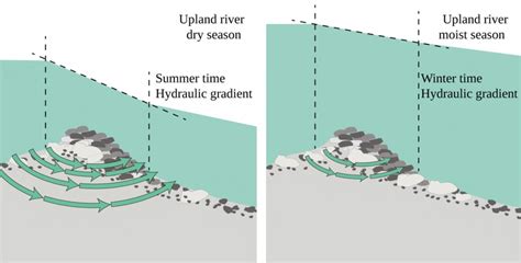 Conceptual Representation Of Seasonal Variation Of Hydraulic Gradient Download Scientific
