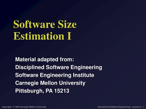 ppt software size estimation i powerpoint presentation free download