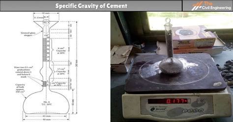 Specific Gravity Of Cement Le Chateliers Flask Method