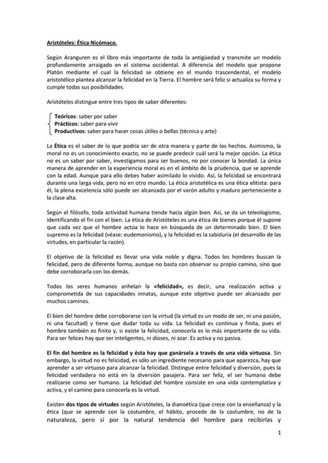 Ética teleológica Aristóteles