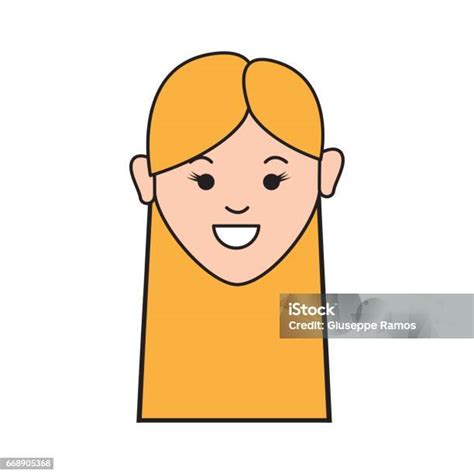 髪型と幸せな若い女 アバターアイコンのベクターアート素材や画像を多数ご用意 アバターアイコン イラストレーション カットアウト