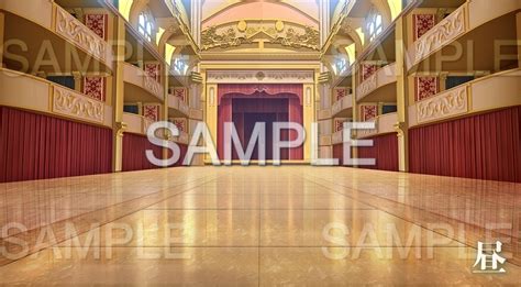 【背景素材】体育館ステージ 学園編part06 Acschool004 背景専門店みにくる Booth