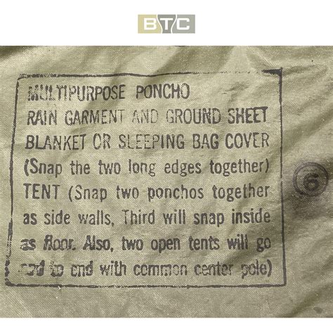 Us Army Vietnam War Ponchogroundsheet Cape Original 1961