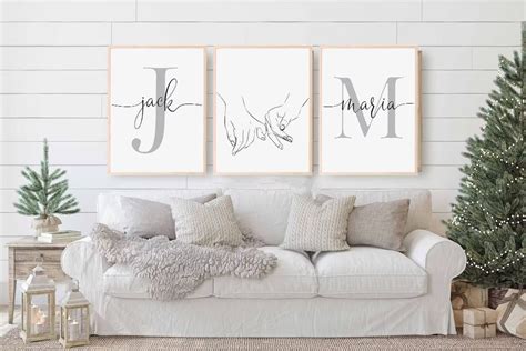 Personalised Couple Name Initial Monogram Digital Files Set Of 3custom