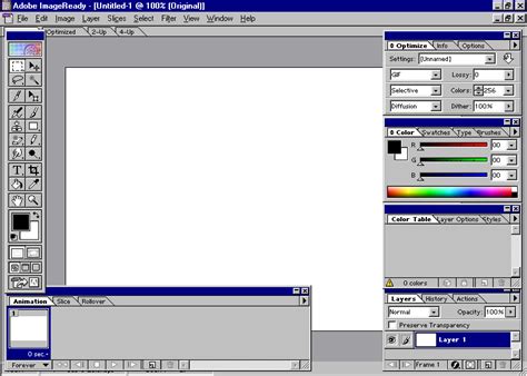 Adobe Imageready 2 0 Web Design Museum