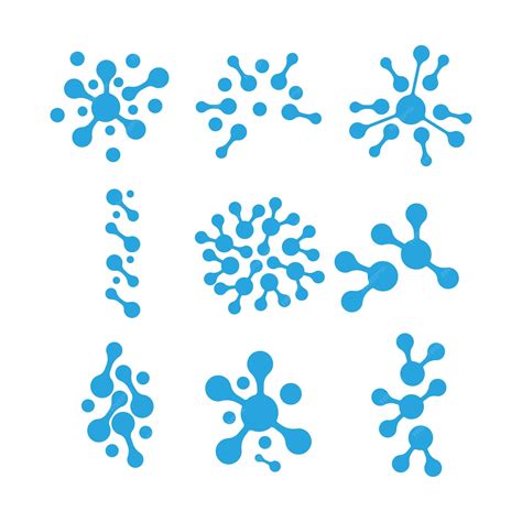 Premium Vector Molecule Logo Vector Icon Illustration Design Template